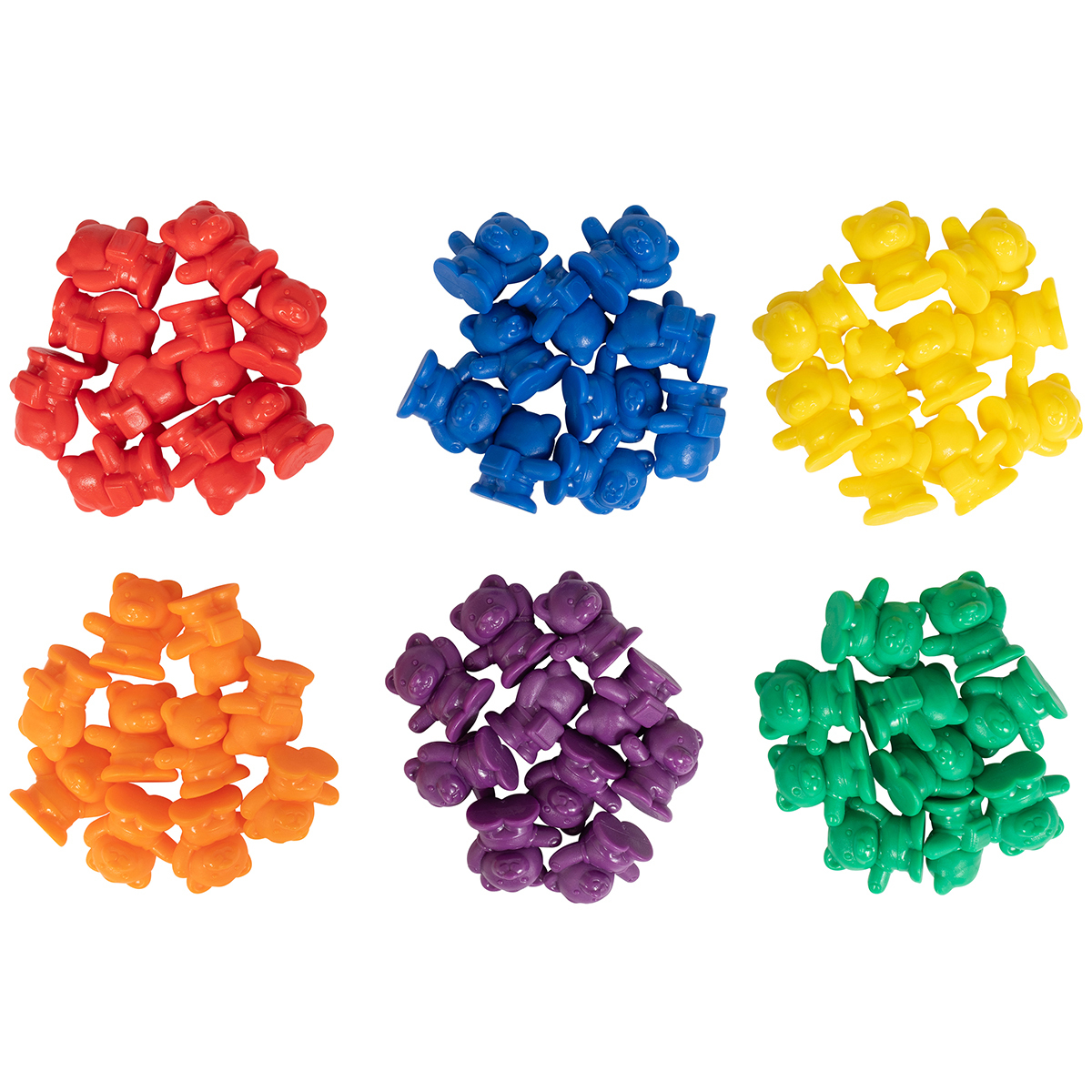 Wholesale Small Bear Counters - 60-Piece, Assorted Colors