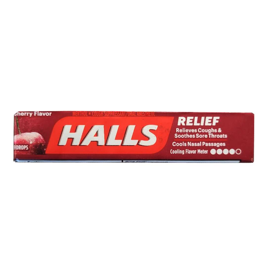 Wholesale Halls Cough Drop Sticks, Cherry | DollarDays