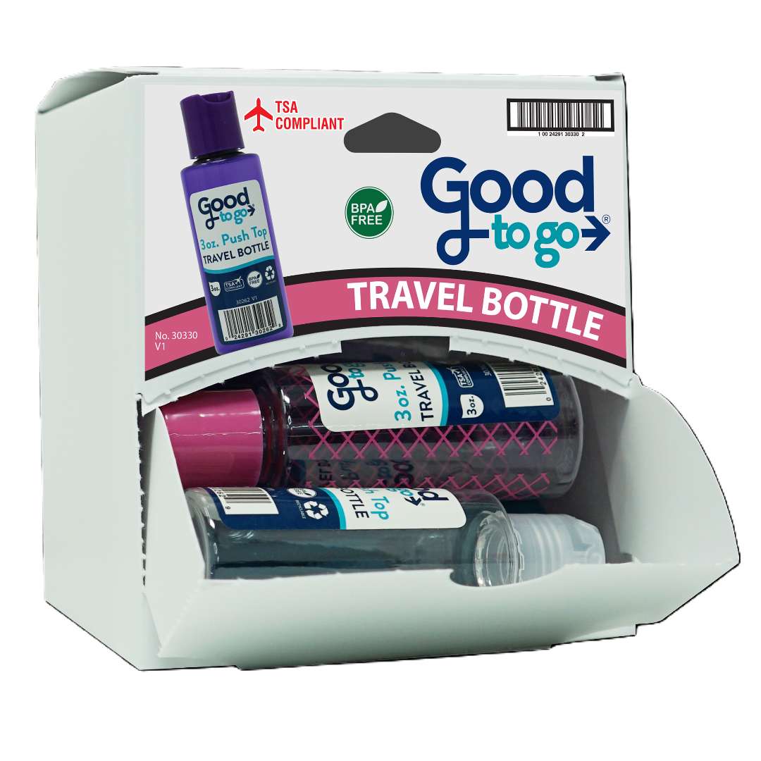 Push Top Bottle Travel Toiletry Bottles - 3 oz | DollarDays