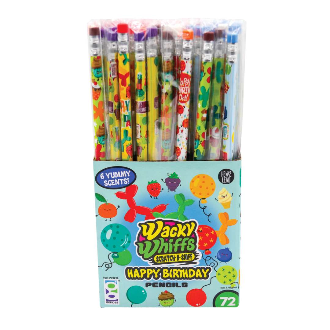 Wholesale Wacky Scented Birthday Pencils, 72 Pack | DollarDays