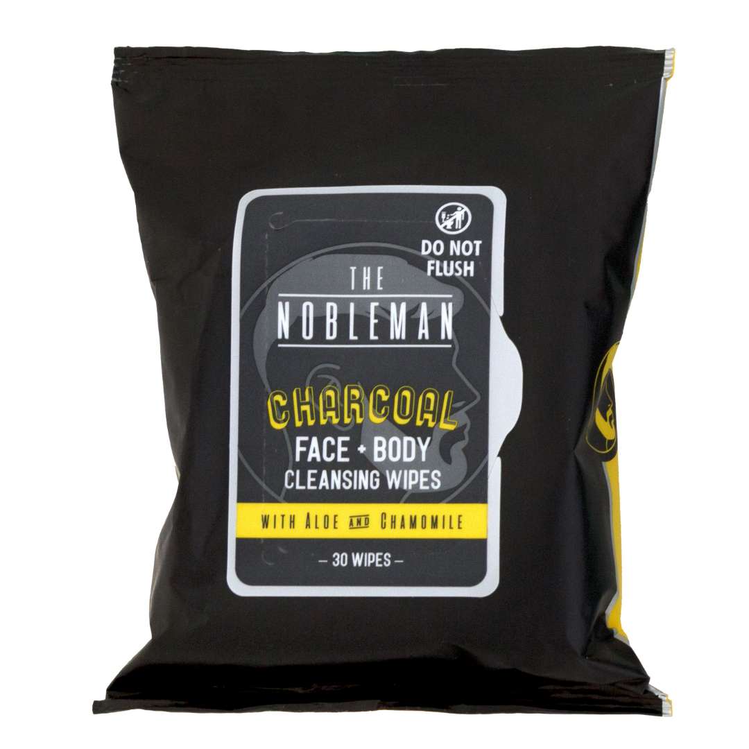Men's Charcoal Face and Body Wipes - 30 Count | DollarDays