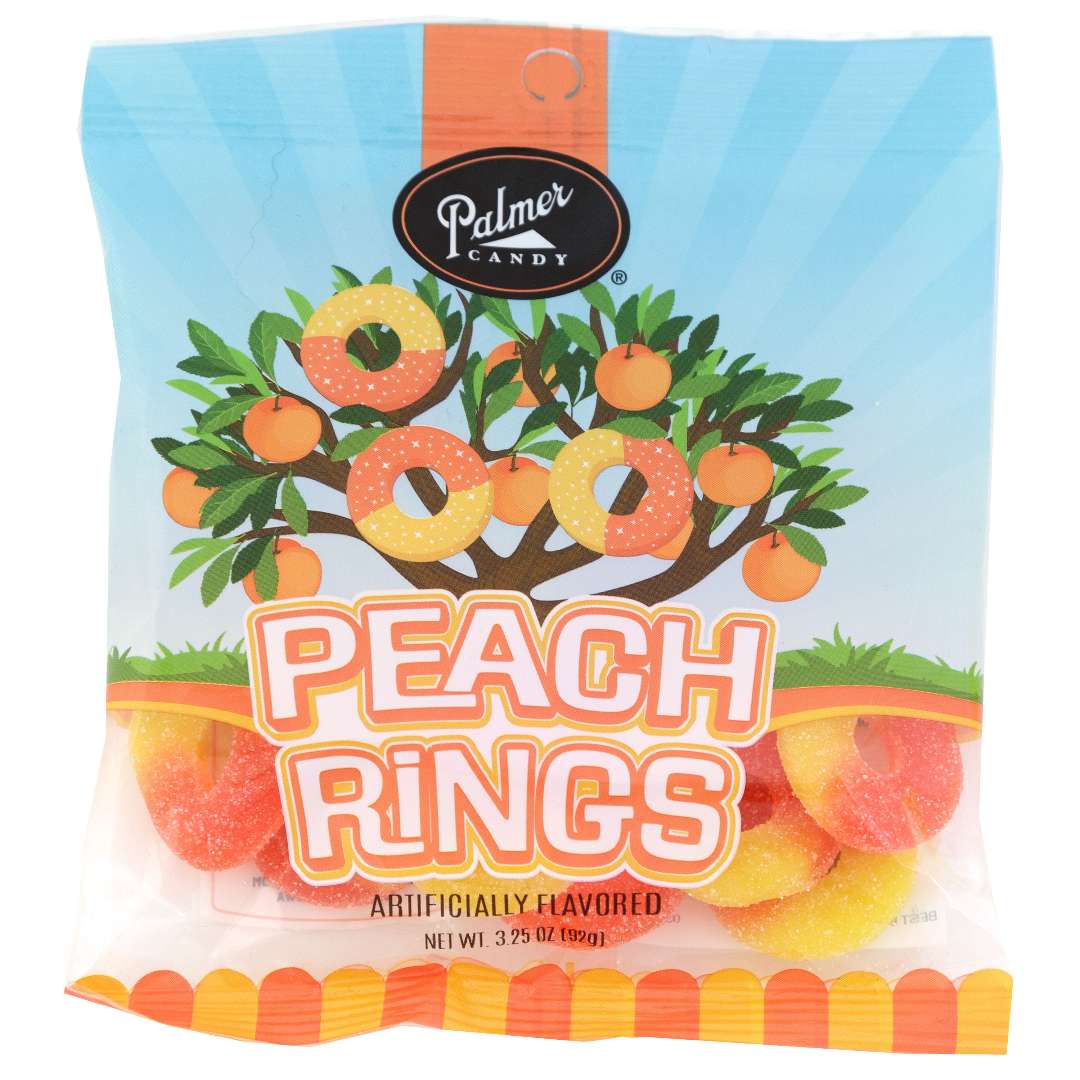 Palmer Candy Peach Rings | DollarDays