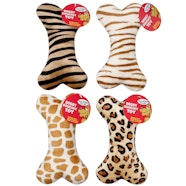 Wholesale Plush Bone Dog Toy Assorted Prints 8 Polyester Wholesale Plush Bone Dog Toy Assorted Prints 8 Polyester