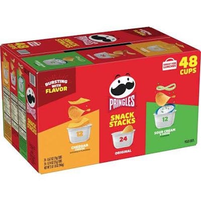 Bulk Pringles - Assorted Snack Stacks, 48 Cups | Wholesale Snack Foods