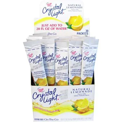 Wholesale Crystal Light Drink Mix, Lemonade, 20oz, 30ct | DollarDays