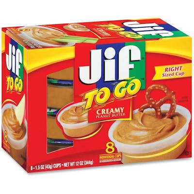 Wholesale Jif To Go Peanut Butter Cups, Creamy, 1.5oz | DollarDays