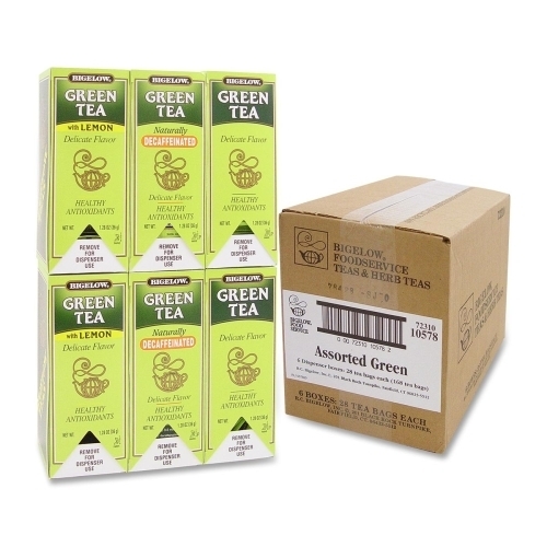 Bulk Green Tea Bags, Individually Wrapped, 3 Types - DollarDays