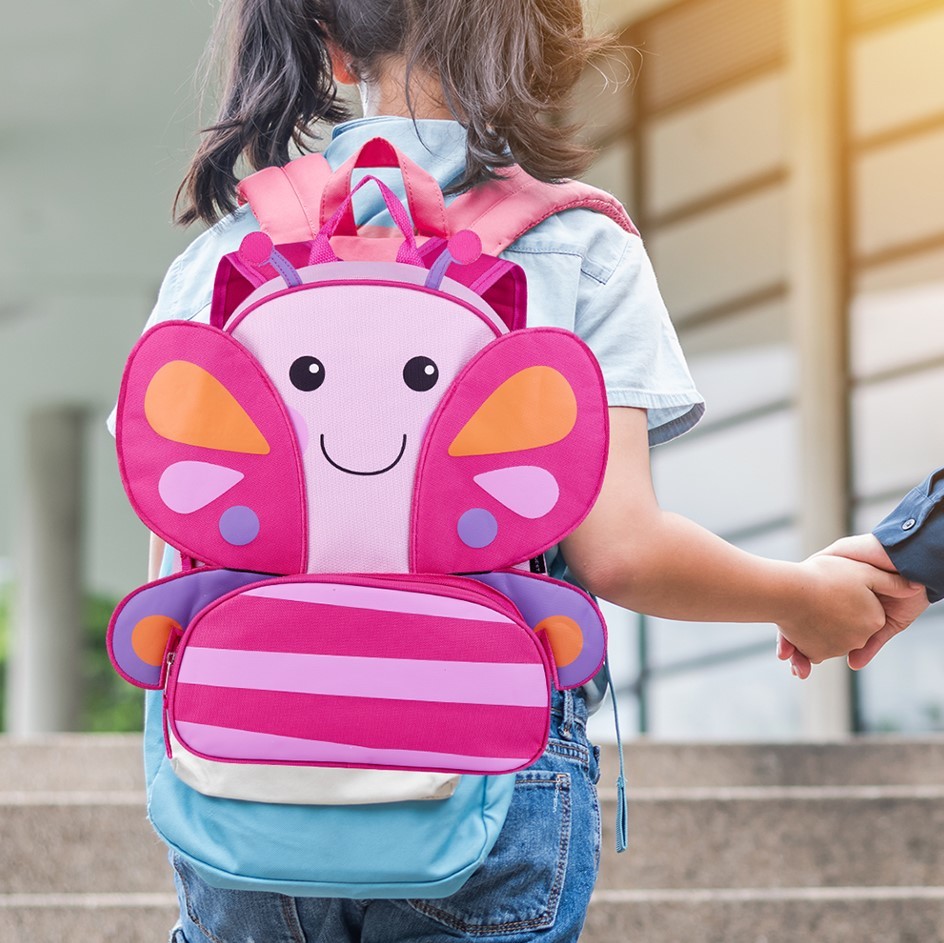 Wholesale Children's Pink Butterfly Backpacks - Mesh, 12" - DollarDays