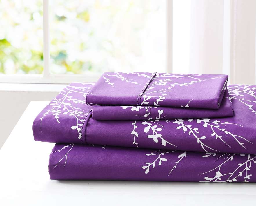 Foliage Microfiber Sheet Sets - Twin