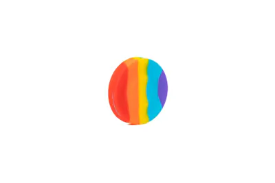 Mini Flying Disc - Rainbow Color | DollarDays