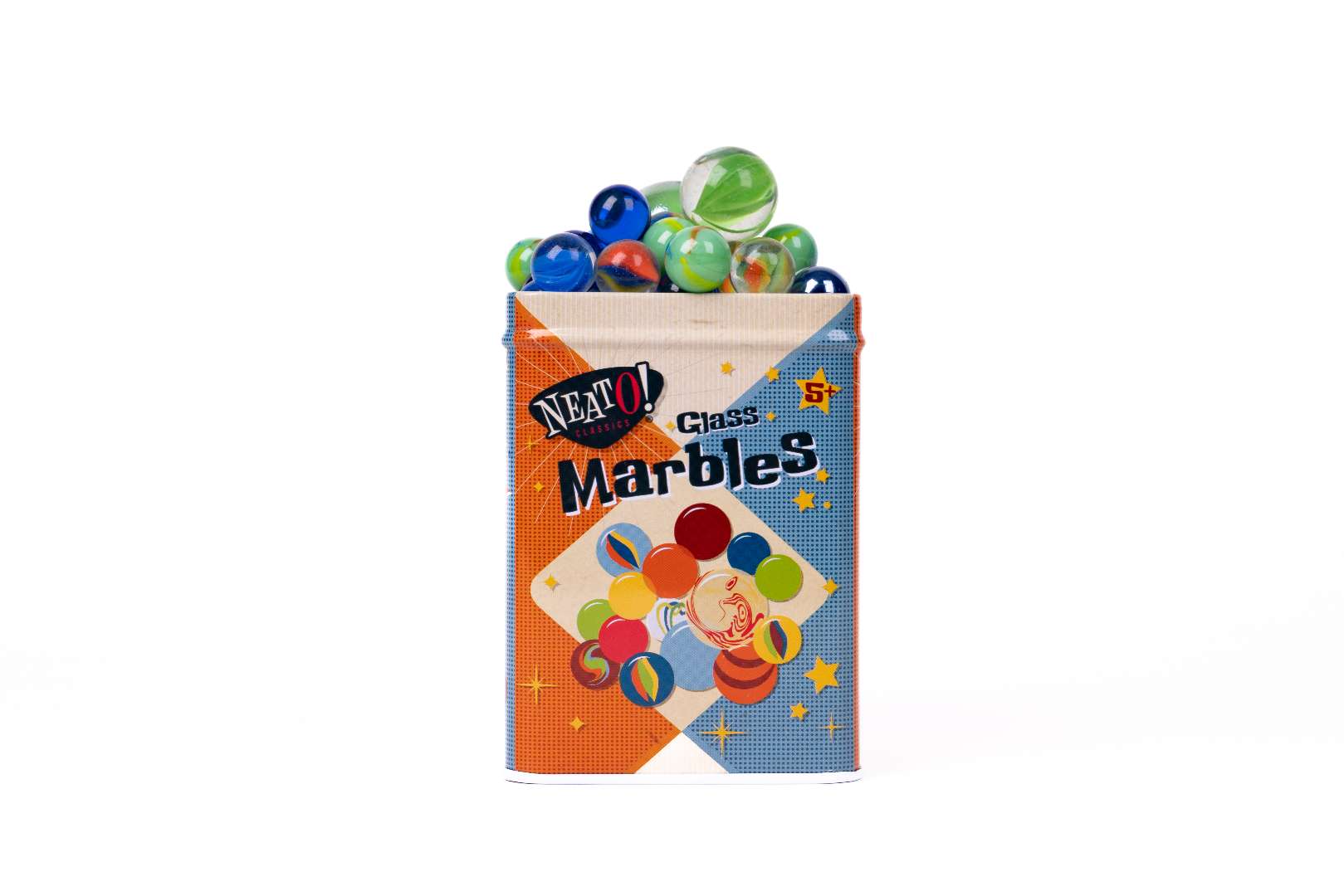Marbles In a Tin Box - 160 Marbles | DollarDays