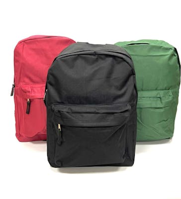 Wholesale 15" Basic Backpacks - Assorted Colors - DollarDays