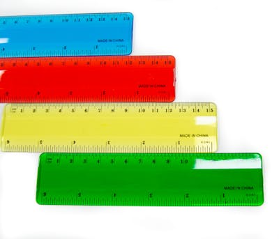 Bulk 6" Rulers - Plastic, Assorted Colors - DollarDays