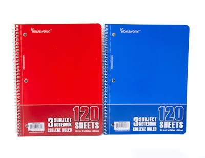 Wholesale Spiral Notebooks - 3 Subject, College Ruled | DollarDays