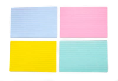 Wholesale Colored Index Cards - 60 Pack, 4" x 6" - DollarDays