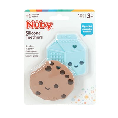 Wholesale Nuby Silicone Teethers - Milk & Cookie, 3M+