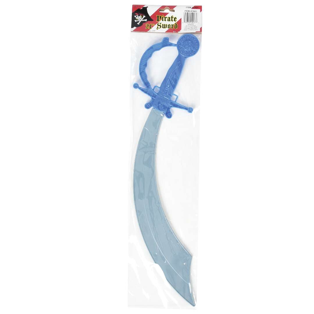 Wholesale Toy Curved Pirate Swords, Assorted, 19"