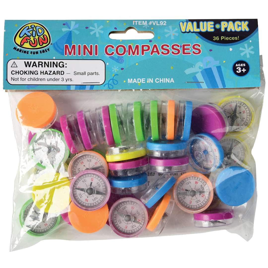 Wholesale Mini Toy Compasses, Assorted